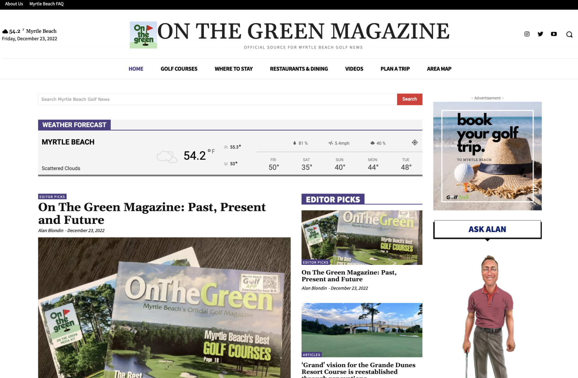 On The Green Magazine: Past, Present and Future - The Golf Source of ...